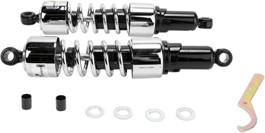 Progressive Suspension Shocks 412 Cruiser Series Chrome 14.25" Heavy ...
