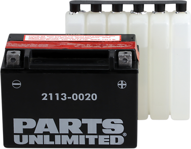 Parts Unlimited Agm Battery Ytx15L-Bs .66 L Ctx15L-Bs - J J Motorsports