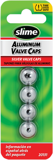 Slime Valve Stem Caps Aluminum 4 Pack 20131 - J J Motorsports