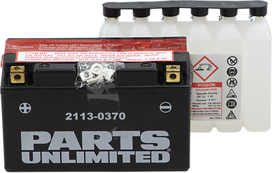 Parts Unlimited Agm Battery Yt7B-Bs Ct7B-Bs - J J Motorsports