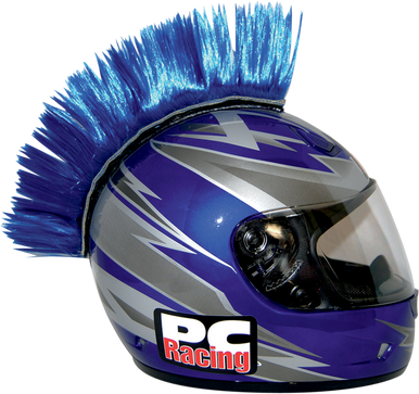 PC Racing PCHMBLUE Helmet Mohawk Blue - J J Motorsports