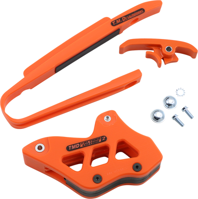 T.M. Designworks Chain Guide/Slider Ktm Orange Ktm-225-Or - J J Motorsports