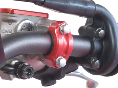 Works Connection Bar Clamp Rotating Red 31-200 - J J Motorsports