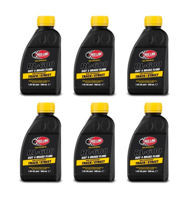 Redline Oil RL600 Brake Fluid High Performance Case 6x500ml 90404 - J J ...