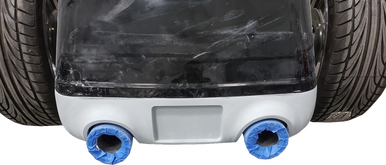 Paul Yaffe Pro Rear Fender Black Plate Frame Dual Outlet FPSFK-N-DO-B