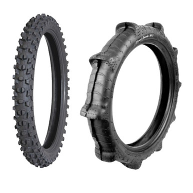 Sand Paddle 100/90-19 & 80/100-21 Front Rear Tire Set MX34 Dirt Bike ...