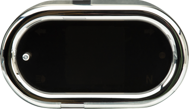 Dakota Digital Handle Bar Mount Speedometer With Signals Oval Chrome ...