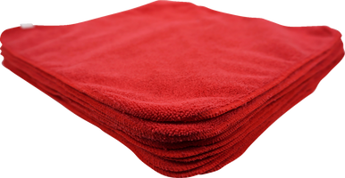 Hardline Microfiber Towels Red 24-Pack MR16300 - J J Motorsports
