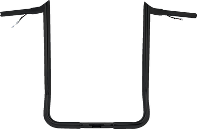 Paul Yaffe Bagger Nation Handlebar Monkey Bar Pre-Wired 16" Black PYO ...