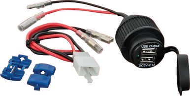 Show Chrome 2-Port USB Accessory Socket 52-820 - J J Motorsports