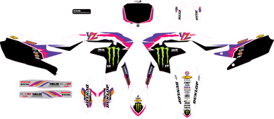 D'cor Visuals Graphic Kit Monster Energy YZ Retro 20-50-405 - J J ...