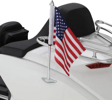 Show Chrome Flag Pole Chrome GL 1800 52-975 - J J Motorsports