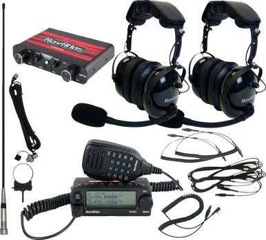 Navatlas Intercom/Radio and Headset Kit 2-Seat Black NI2ROHBK2 - J J ...