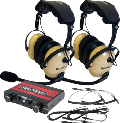 Navatlas Intercom/Headset Kit 2-Seat Beige NIO232PK - J J Motorsports