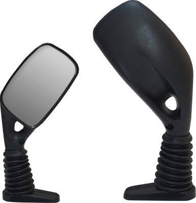 PARTS UNLIMITED Mirrors - Snowmobile - Side View - Rectangular - Black ...