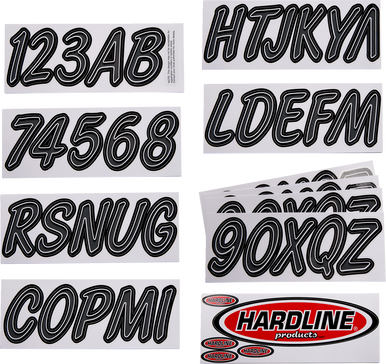 Hardline Sticker Kit 400 Gray/Black DGBKG400 - J J Motorsports