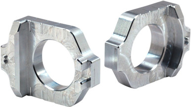 Works Connection Elite Axle Block Silver Kawasaki/Suzuki 17-310 - J J ...