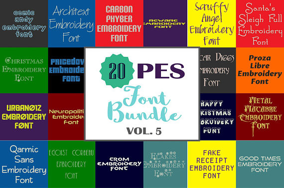 Machine Embroidery Fonts & Monograms