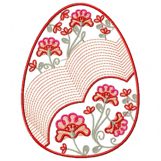 Machine Embroidery Design - Easter Egg Collection #05