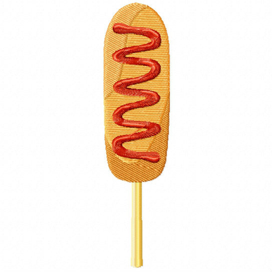 Machine Embroidery Design Carnival Corn Dog - Carnival #02