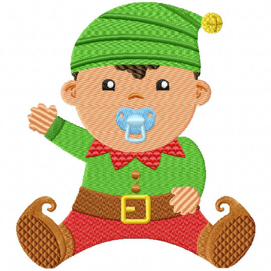 Machine Embroidery Design - Christmas Baby Design #04
