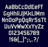 Machine Embroidery Font - Bombardier Now Includes BX Format