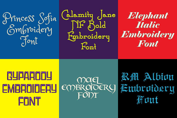 Machine Embroidery Fonts - 20 VP3 Font Bundle Volume 4