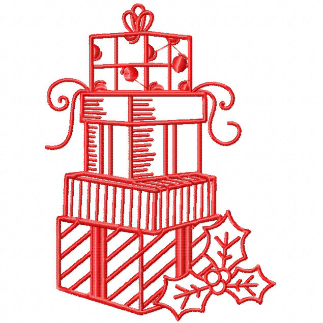 Machine Embroidery Design - Adorable Christmas Design #01