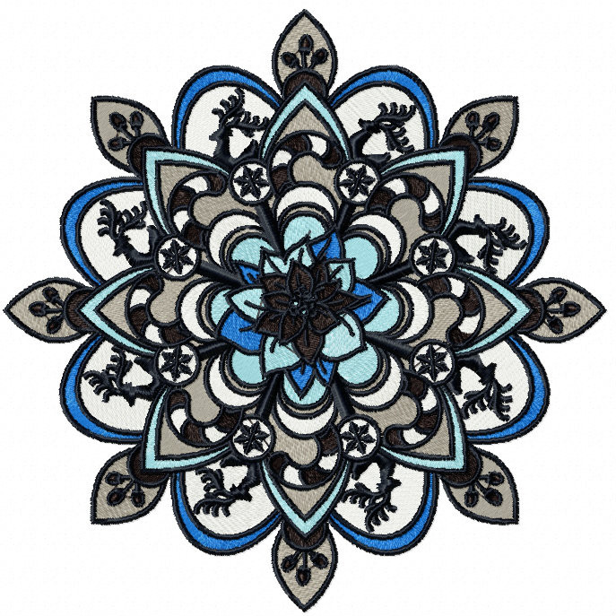 Machine Embroidery Designs - Christmas Mandalas of 8