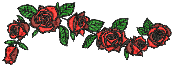 Machine Embroidery Designs - Detailed Rose Pattern Collection