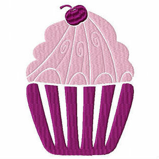 Machine Embroidery Design - Sweet Cupcake Design #03