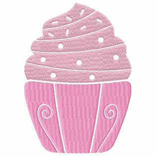 Machine Embroidery Design - Sweet Cupcake Design #08