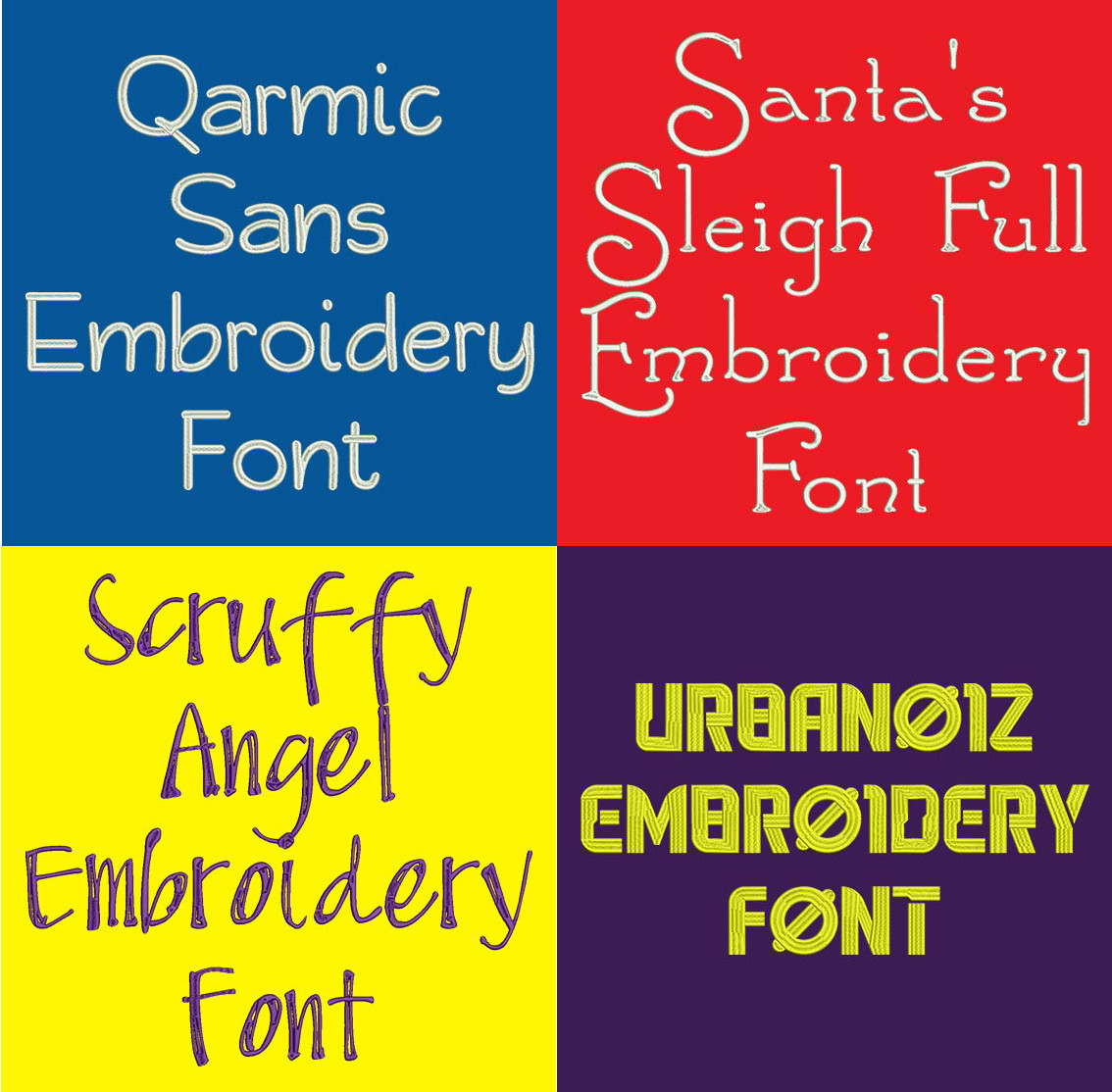 Machine Embroidery Fonts - 20 VP3 Font Bundle Volume 5
