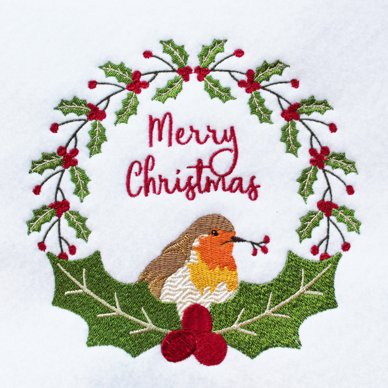 Machine Embroidery Designs -Christmas Robin Collection