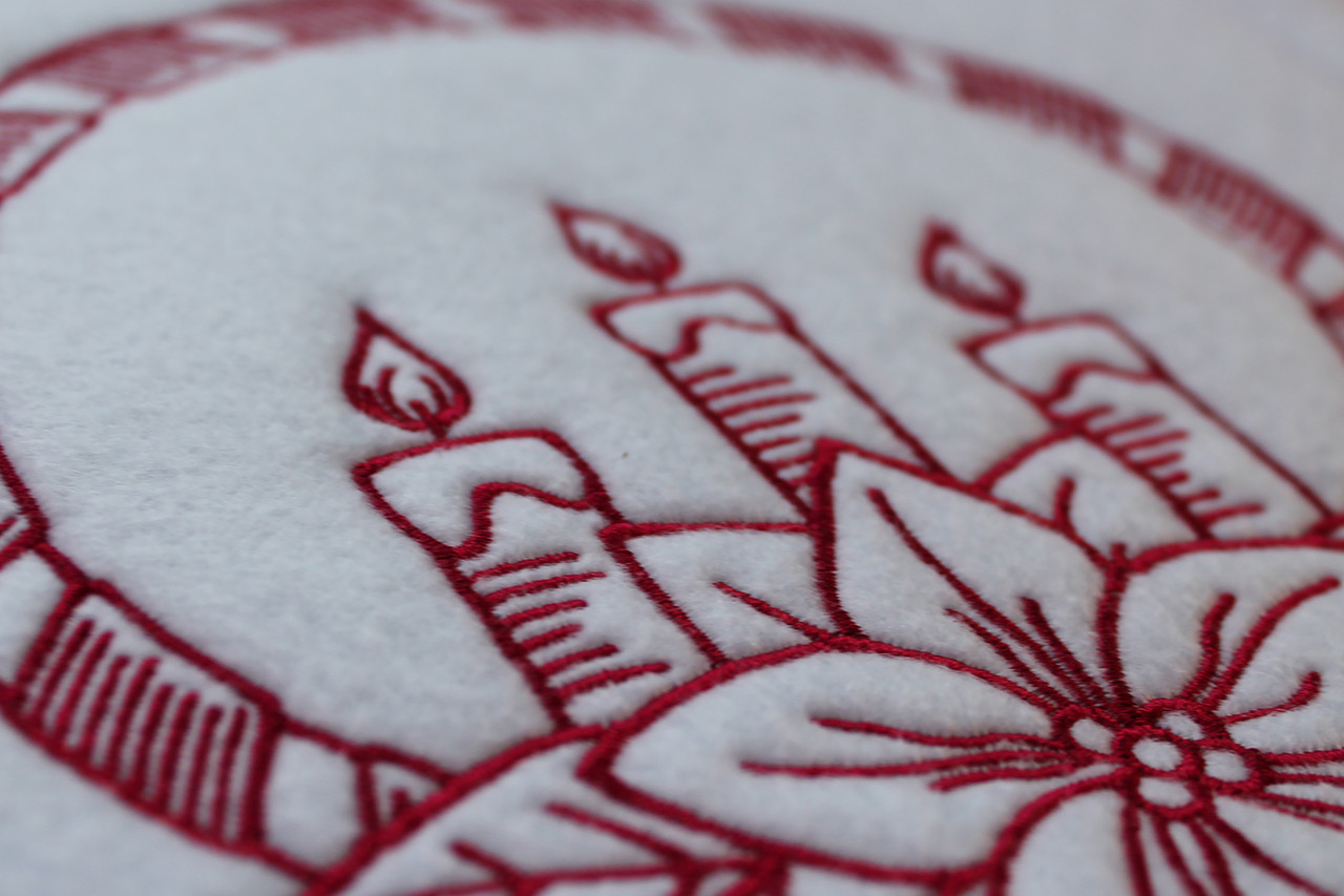 Machine Embroidery Designs - Christmas Redwork Collection