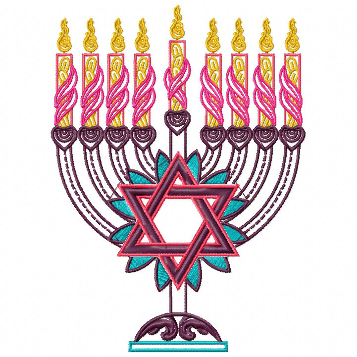 Machine Embroidery Design - Hanukkah Design #05
