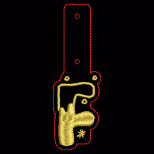 In The Hoop Machine Embroidery Designs - 26 Happy Christmas Key Fobs