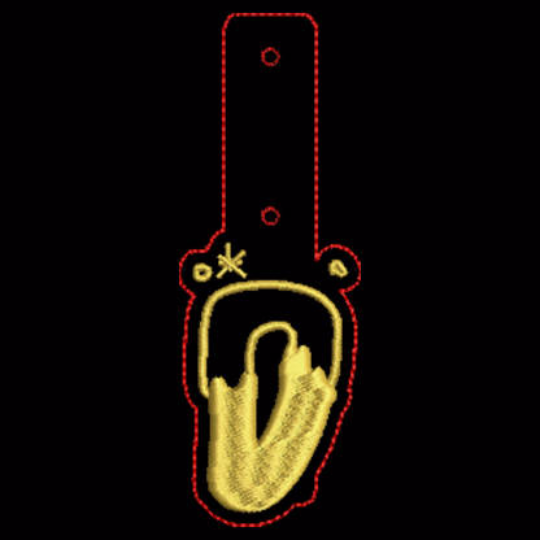 In The Hoop Machine Embroidery Designs - 26 Happy Christmas Key Fobs
