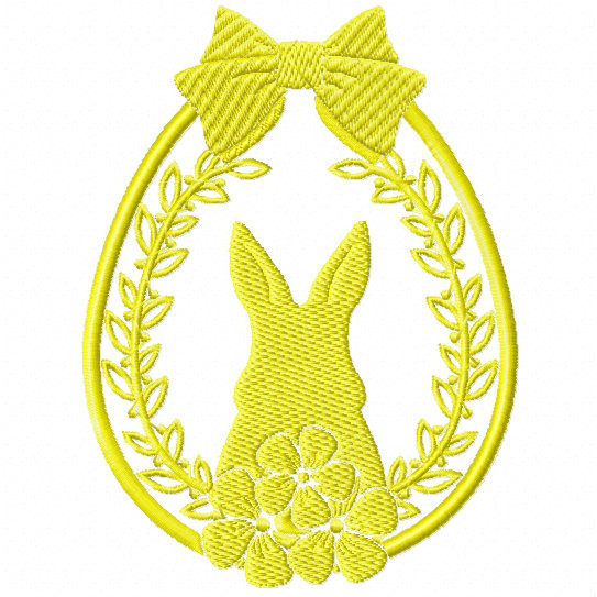 Machine Embroidery Design - Silhouette Easter Design #03