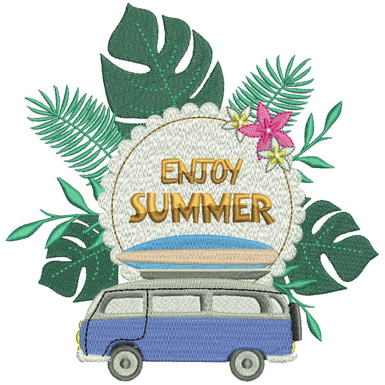 Machine Embroidery Design - Summer Scenes #05 Collection