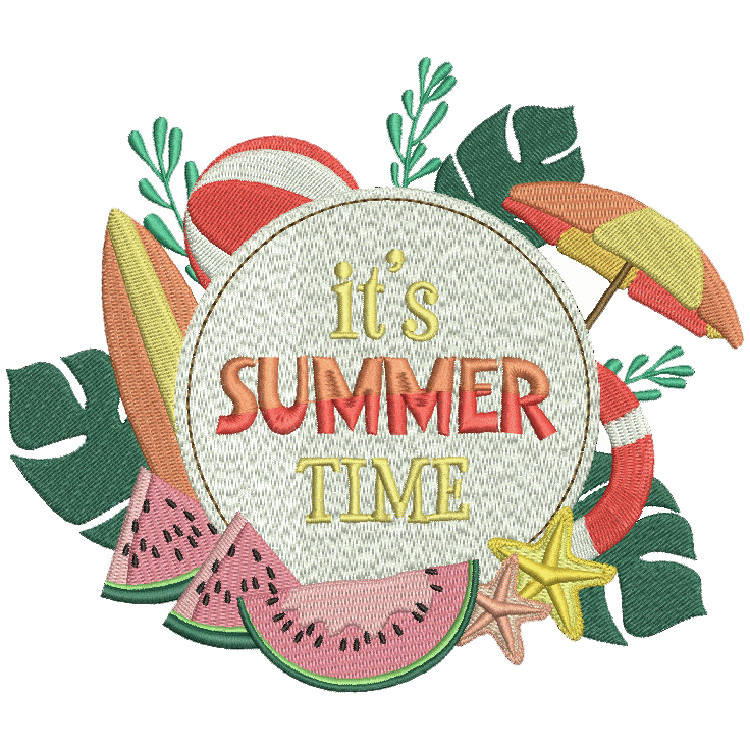 Machine Embroidery Design - Summer Scenes #06 Collection