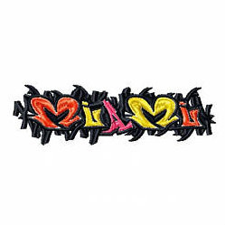 Machine Embroidery Design - Geography Graffiti Design #05