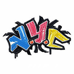 Machine Embroidery Design - Geography Graffiti Design #06