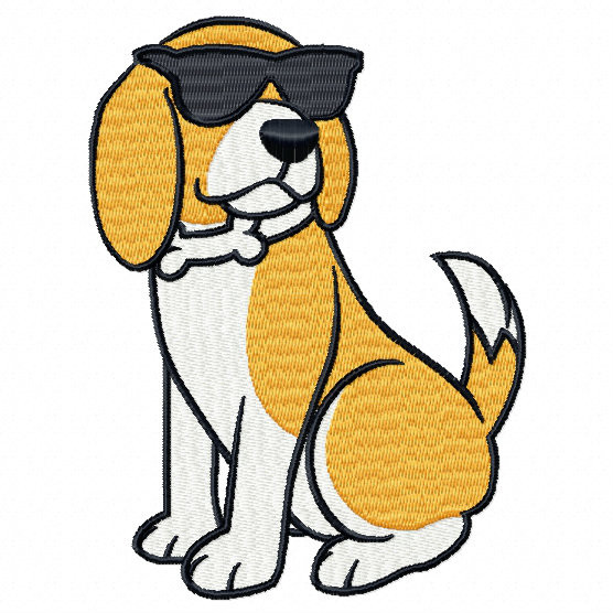 Machine Embroidery Designs - All 6 Cute Beagle Designs