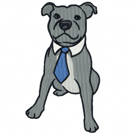 Machine Embroidery Design - Pit Bull Collection #03