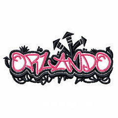 Machine Embroidery Design - Geography Graffiti Design #07