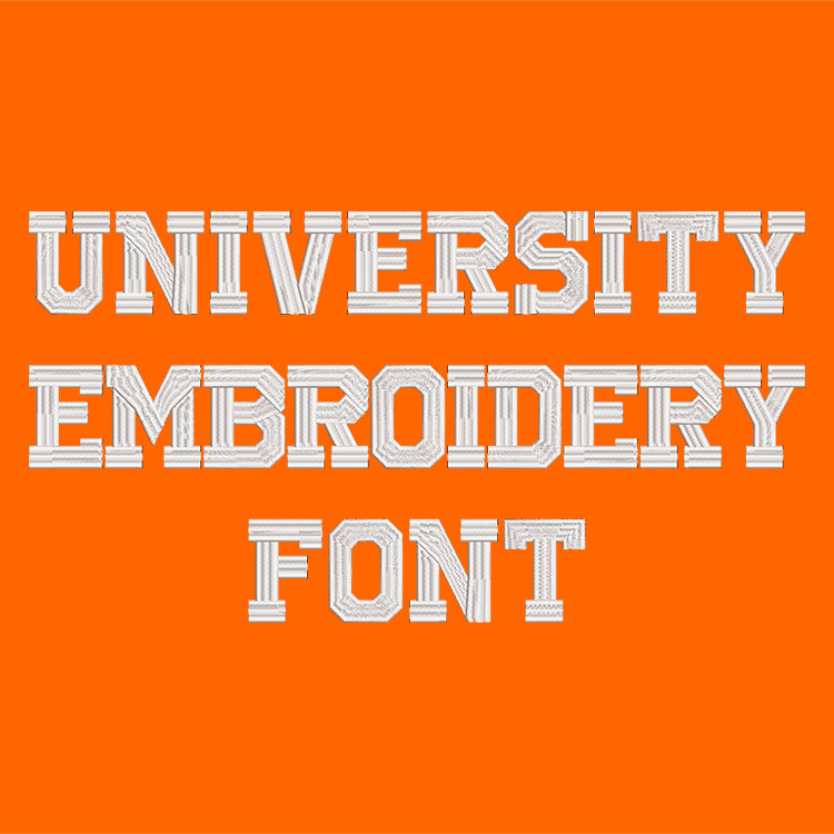 Machine Embroidery Font - Pricedown Embroidery Font