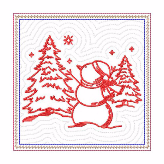 In The Hoop Machine Embroidery Design - Meow Mug Rug