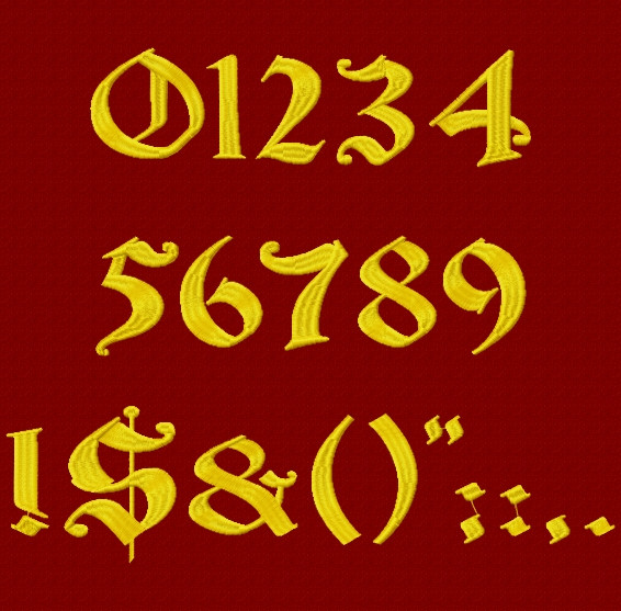 Machine Embroidery Font - Enchanting - Magic School 1