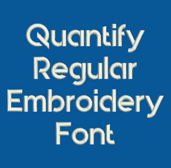 Machine Embroidery Font - Super Bold Elephant Regular